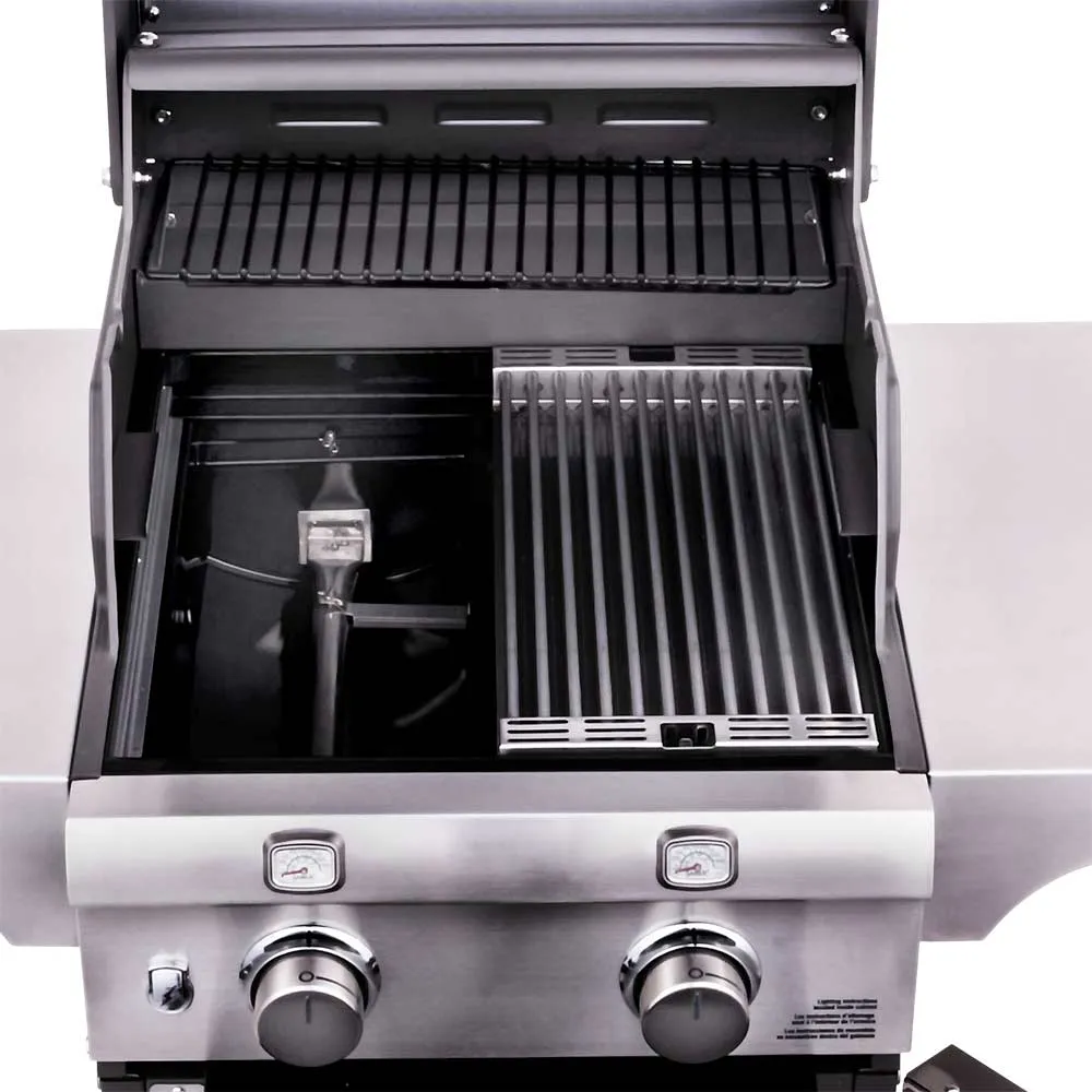 Saber Grills Cast Stainless 330 20-Inch 2-Burner Freestanding Infrared ...